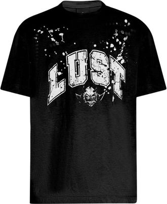 John Richmond Homme, Tops, Noir, Taille: XL T-shirt avec logo graphique