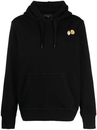 Rag & Bone hoodie Apple &agrave; lien de resserrage - Noir