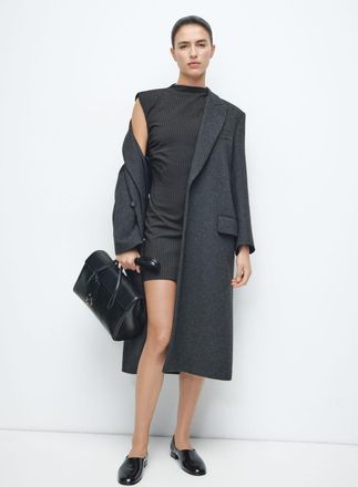 Mango Robe &agrave; rayures tennis d&eacute;coup&eacute;e gris - Femme - XS - MANGO