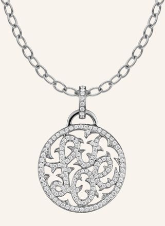 Cada Cada Kette Medium Floral Love silber