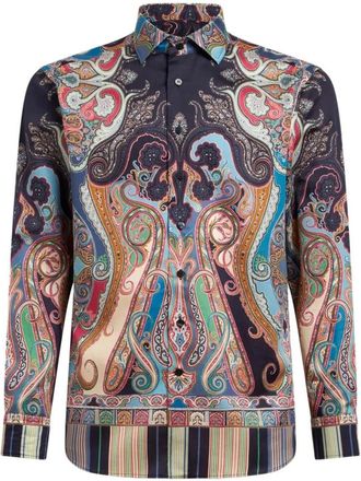 Etro Homme, Chemises, Multicolore, Taille: 2XL Chemise Boutonn&eacute;e Imprim&eacute; Cachemire
