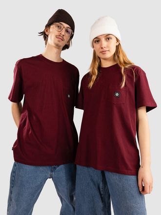 Element Icon Label Pocket T-Shirt zinfandel