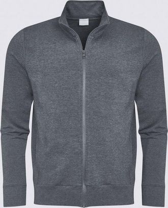 Mey Sweatjacke Mey Herren Rei&szlig;verschlussjacke Serie Enjoy Uni (1-tlg) Sweatjacke, zeitloses Design, Lyocell-Baumwoll-Mix