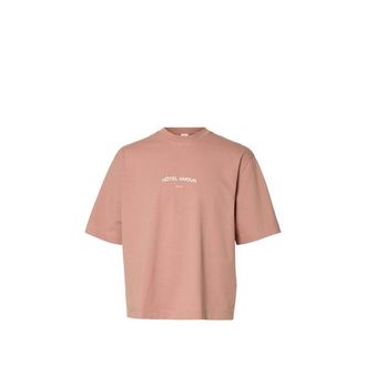 Selected T-shirt col rond en coton