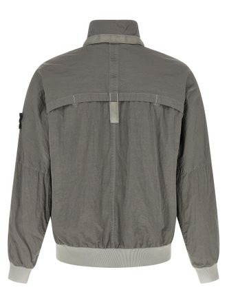 Stone Island Mens Gray Polyamide Bomber Clothing