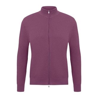 Gran Sasso Strickjacke aus Baumwolle mit durchgehendem Rei&szlig;verschluss - - Knitwear - Herren - Rosa - M