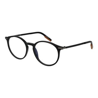 Ermenegildo Zegna unisex, Accessoires, Noir, Taille: ONE Size Montures Optiques Unisexes Noires Style Rond