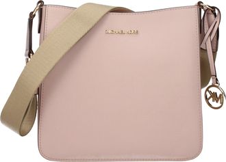 Michael Kors Jet Set Voyage Femmes Sac &agrave; Bandouli&egrave;re Cuir Rose/Rose Poudr&eacute;