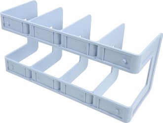 Holibanna NOLITOY Buchhalter f&uuml;r Regale aus Metall mit F&auml;chern Multifunktionale Buchst&uuml;tze f&uuml;r B&uuml;robedarf und Arbeitszimmer zur &Uuml;bersichtlichen Aufbewahrung von