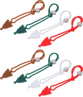 Soimiss 8 St&uuml;ck Wiederverwendbare rutschfeste Silikon Christbaumhaken Flexibel f&uuml;r Drinnen und Drau&szlig;en Wetterfeste Aufh&auml;ngehaken f&uuml;r Weihnachtsdekorationen un