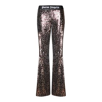 Palm Angels Braune Stilvolle Hose Aw23 - - Trousers - Damen - Braun - XS