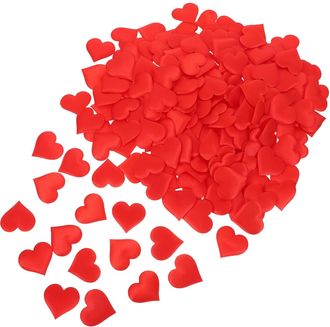 Cabilock 500 St&uuml;ck Herzf&ouml;rmige Schwammbl&uuml;ten Streudeko Rot Wiederverwendbare Herz Tischkonfetti f&uuml;r Valentinstag Hochzeit Engagement Party Geburtstagsfeier Mut