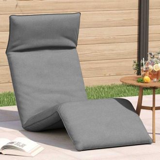vidaXL vidaXL Sonnenliege Klappbar Grau 175x54x8,5 cm Oxford-Gewebe