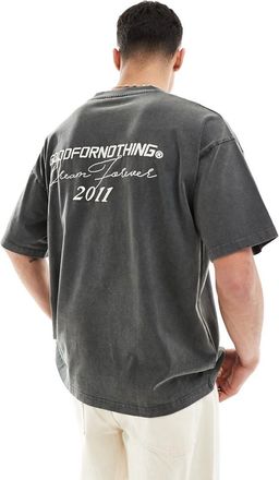 Good For Nothing T-shirt &agrave; motif Forever - Taupe-Gris