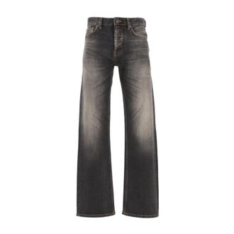 Emporio Armani Gerade geschnittene Five-Pocket-Jeans aus Denim - - Jeans - Herren - Grau - W36