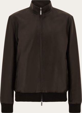 Ferragamo Herren Nappa-Blouson Beige