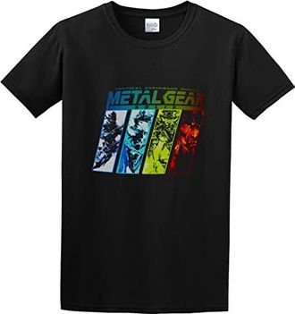 Mohai Mens Metal Gear Solid T-Shirt Print Tees Short Sleeve O Neck M