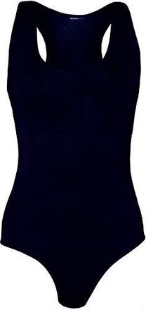 WearAll Dos Nageur Body d&eacute;bardeur Top sans Manches - Bleu Marin - 40-42