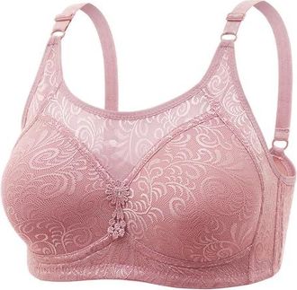 Generic Soutien-gorge confortable ElleBloom 2026 pour femme avec fil affaiss&eacute; en dentelle, violet clair, 68