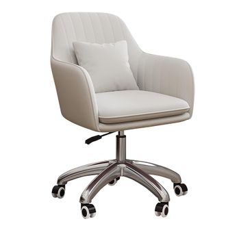 Generic B&uuml;rostuhl Aus Getuftetem Samt - Ergonomischer, Drehbarer Schreibtischstuhl Mit Mittlerer R&uuml;ckenlehne, H&ouml;henverstellung Und Lordosenst&uuml;tze for Zuhause,