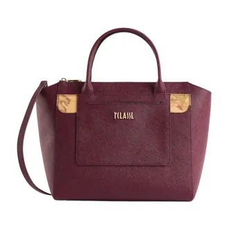 Alviero Martini 1A Classe Sac &agrave; main avec bandouli&egrave;re amovible - Femme - Sacs - Violet - Taille: ONE Size