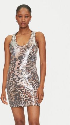 Guess Kleid für den Alltag E5GK04 KCR72 Braun Bodycon Fit