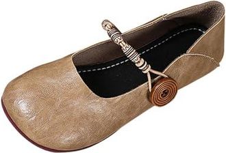 Generic Chaussures Mary Jane pour femme - Large largeur - Bout rond - Respirantes - L&eacute;g&egrave;res - Pliables - Confortables - Style d&eacute;contract&eacute; - Pour le travail et