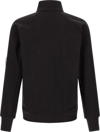 C.P. Company Diagonal Raised Fleece Sweatshirt - Black