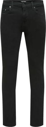Only & Sons Jean Slim ONSLOOM Taille Moyenne Slim Fit Jeans Black Denim 32 32 Black Denim (US) 32 / L32