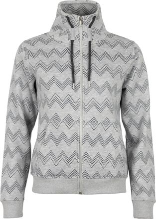 Roadsign Damen Sweatjacke praktischer Look mit Muster f&uuml;r k&uuml;hle Tage mit Stil und Komfort grau, 2XL