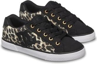 DC Baskets Chelsea pour Femme, Cheetah/Noir, Taille 42 UE, Cheetah Black, 42 EU