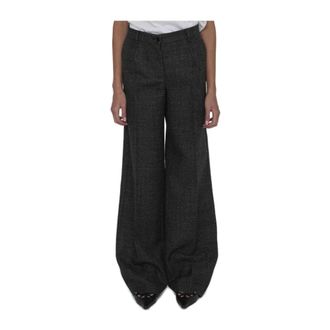 Dolce & Gabbana Wide Hosen - - Trousers - Damen - Grau - M