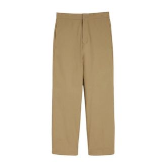 Jil Sander Braune Logo-Taschenhose - - Trousers - Herren - Braun - M