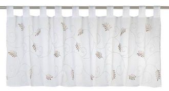 Elbersdrucke Bistrogardine Salon 06, Scheibengardine 48x140cm, halbtransparent