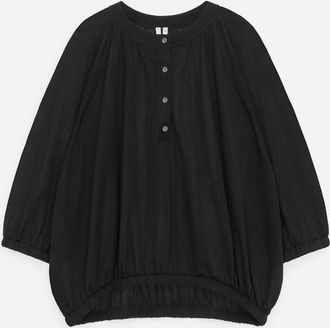 Arket Durchsichtiges Strickoberteil -Schwarz