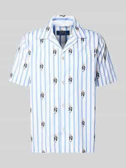 Ralph Lauren Regular Fit Pyjama-Oberteil mit Polo-B&auml;r-Muster
