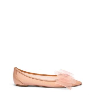 Stuart Weitzman Femme, Chaussures, Rose, Taille: 39 1/2 EU Ballerines Blushing Bow
