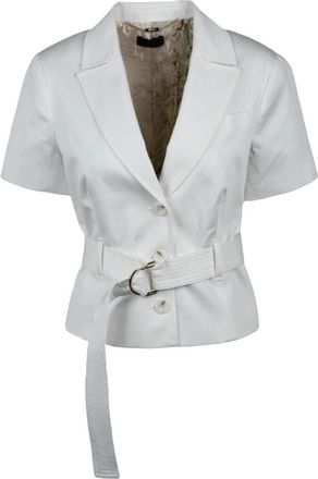 Liu Jo Femme, Vestes, Blanc, Taille: 42 FR Veste Courte