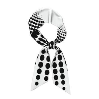 Generic &Eacute;charpe &agrave; pois pour femme - &Eacute;charpe tour de cou pour sac &agrave; main - En satin de soie - Pour le sport, le yoga, le visage