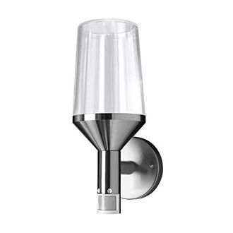 Ledvance LED Wandleuchte mit Sensor für E27 Leuchtmittel, Design Leuchte in Kelchoptik für Außen, Edelstahl, ENDURA CLASSIC CALICE WALL SENSOR E27
