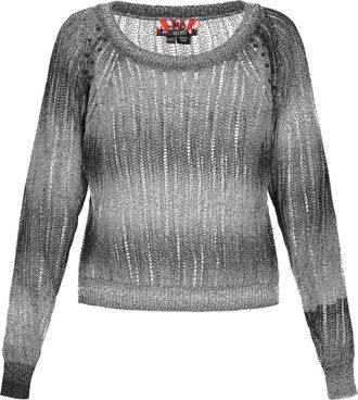 Mymo Pullover Frauen schwarz-wei&szlig;