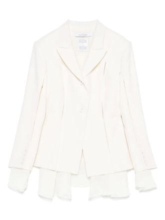 Rokh blazer à design superposé - Tons neutres