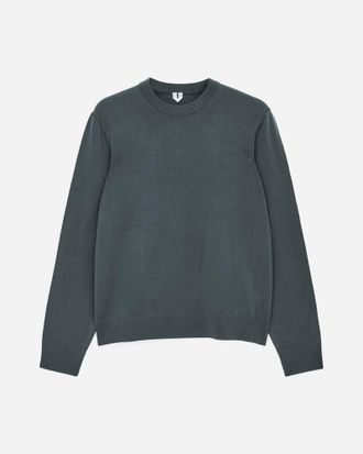 Arket Feinstrickpullover Aus Merinowolle -Grau