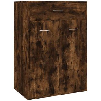 vidaXL Schuhschrank R&auml;uchereiche 60x35x84 cm Holzwerkstoff Vidaxl
