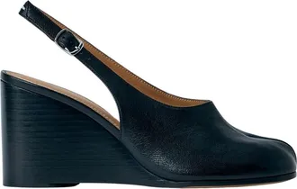 Maison Margiela Femme, Chaussures, Noir, Taille: 40 EU Tabi Wedge Slingback