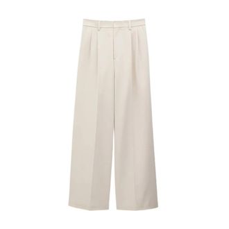 Filippa K Darcey Baumwoll Leinen Weite Beinhose - - Trousers - Damen - Beige - L