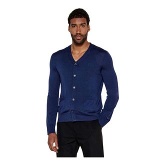 Dsquared2 Einfacher Cardigan Pullover - - Knitwear - Herren - Blau - M
