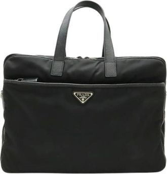 Prada Sacoche en nylon pr&eacute;-poss&eacute;d&eacute; - Femme - Pre-owned - Noir - Taille: ONE Size