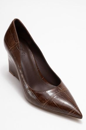 Prologue Puera Spitzer Zehenbereich Keilabsatz Pumps (Damen)