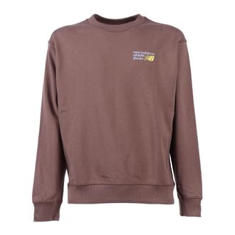 New Balance Athletics Premium Logo Crew - Cortado - - Sport - Herren - Braun - S